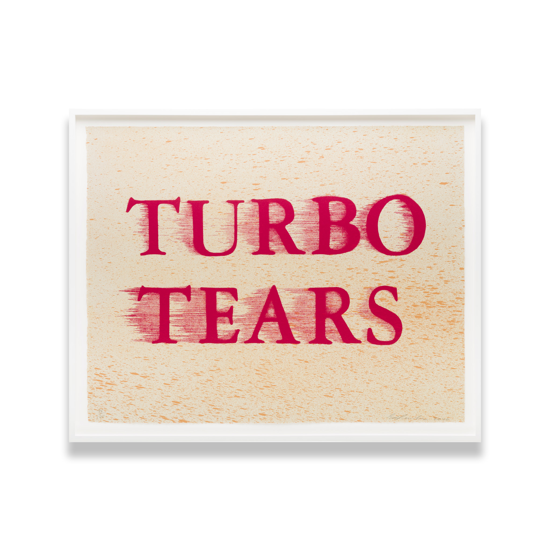 Ed Ruscha Turbo Tears 2020 Limited Edition Print | The Broad – The Shop ...