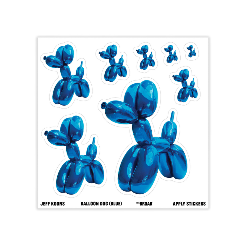 Jeff Koons Balloon Dog Sticker Sheet – The Shop at The Broad
