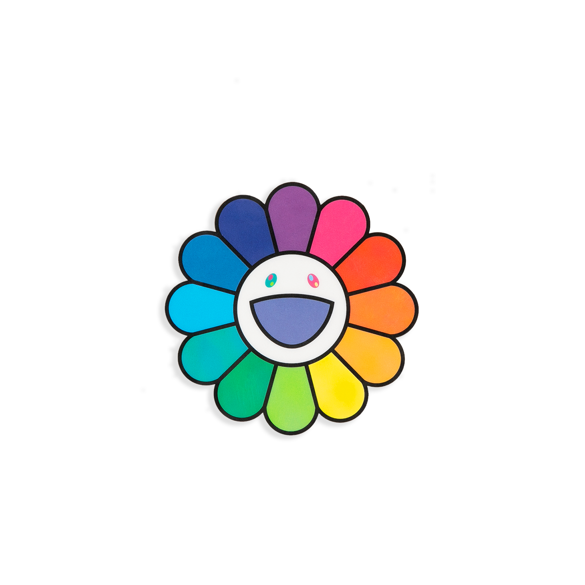 Takashi Murakami Flower Sticker, Rainbow x White – The Shop at The Broad